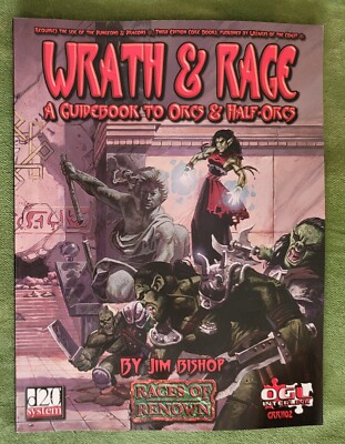 Races of Renown, Wrath & Rage: Guide to Orcs & Half-Orcs, D&D 3e D20 | eBay