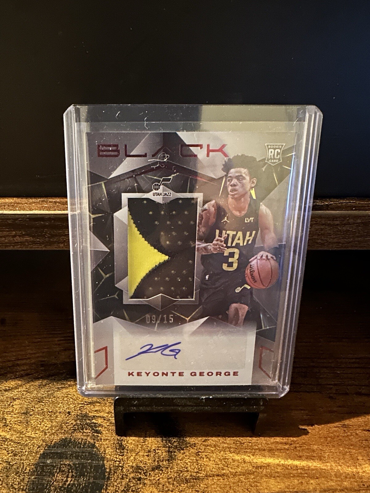 2023-24 Panini Black FOTL Keyonte George Ruby RPA /15 2-color Patch ...