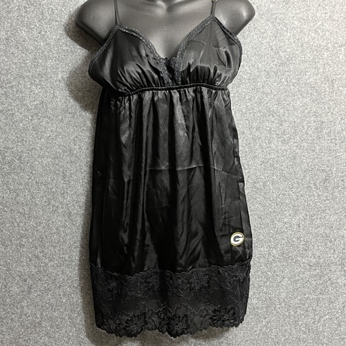 NFL Team Apparel Satin Green Bay Packers Lace Cami Sleepwear Lingerie ...