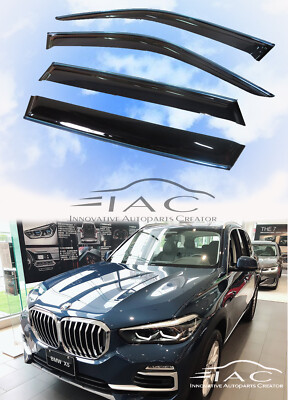 Chrome Trim Side Window Visors Guard Vent Deflectors For BMW X5 G05 ...