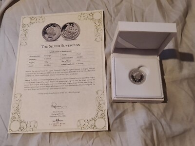 2019 Gibraltar - World's First Silver Sovereign - Certification Of ...