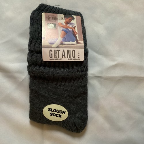 VTG Gitano Women's 90s Grey NWT Slouch Socks Size 4-10 Retro Hipster ...