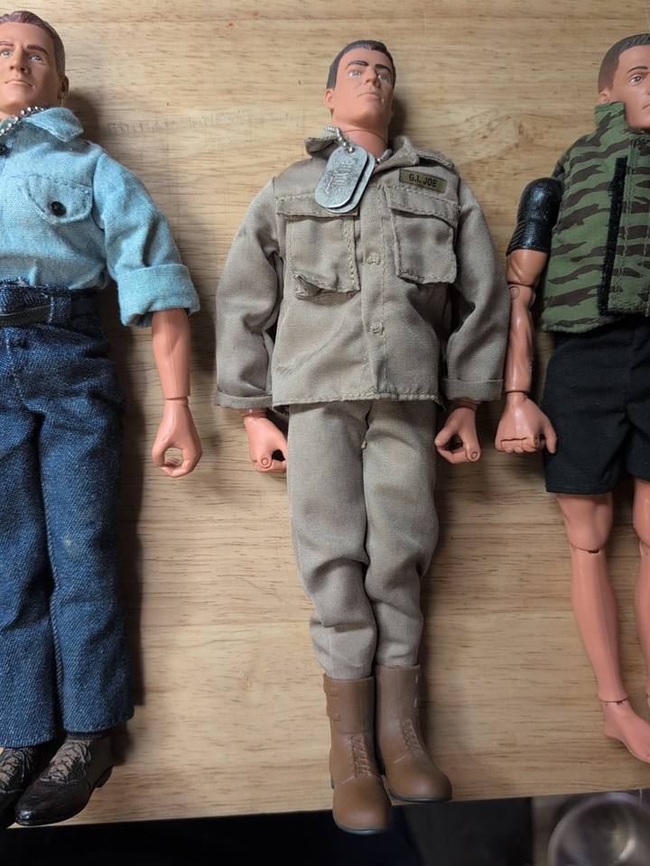 Lot Of 4 Vintage G.I. Joe 12" Action Figures With Accessories And Foot ...