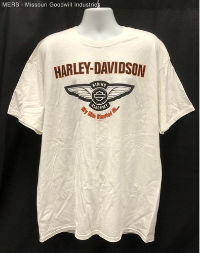 Harley Davidson Women's White Riding Academy Graphic T-Shirt Size 2XL ...