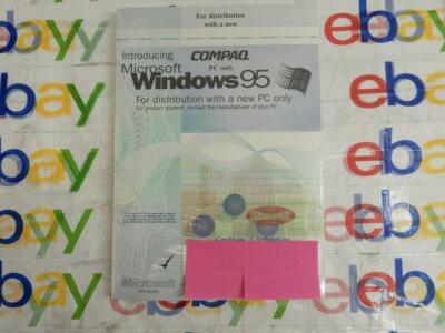 Microsoft Windows 95 booklet with Certificate of Authenticity and ...