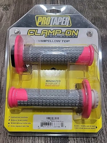 Pro Taper Pillow Top Grips tri density Mx Motocross Dirt Bike Grey ...