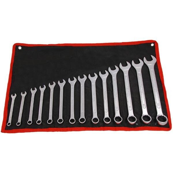TecTool 14pc Matt Finished Metric Combination Spanner Wrench Set 8mm ...
