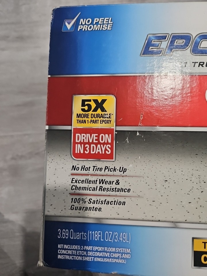 Rust-Oleum 1-CAR 317236 Gray Indoor Epoxy Shield Garage Floor Coating ...