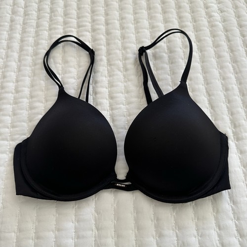 Victoria's Secret VS Push Up Bra 32C Padded Underwire Black | eBay