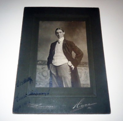 Signed Circa 1902 BROADWAY NY - VAUDEVILLE ACTOR PHOTOGRAPH - SILENT ...