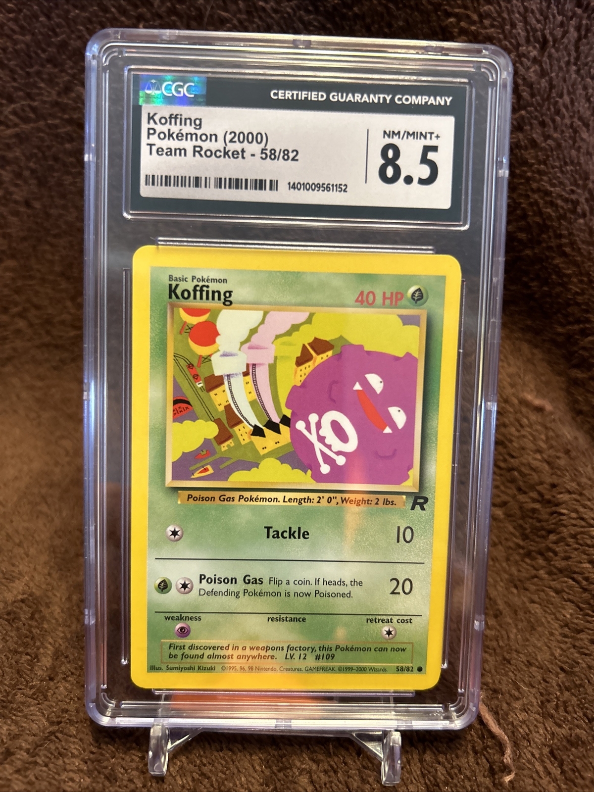 Pokémon TCG Koffing Team Rocket 58/82 Regular Unlimited Common for sale ...