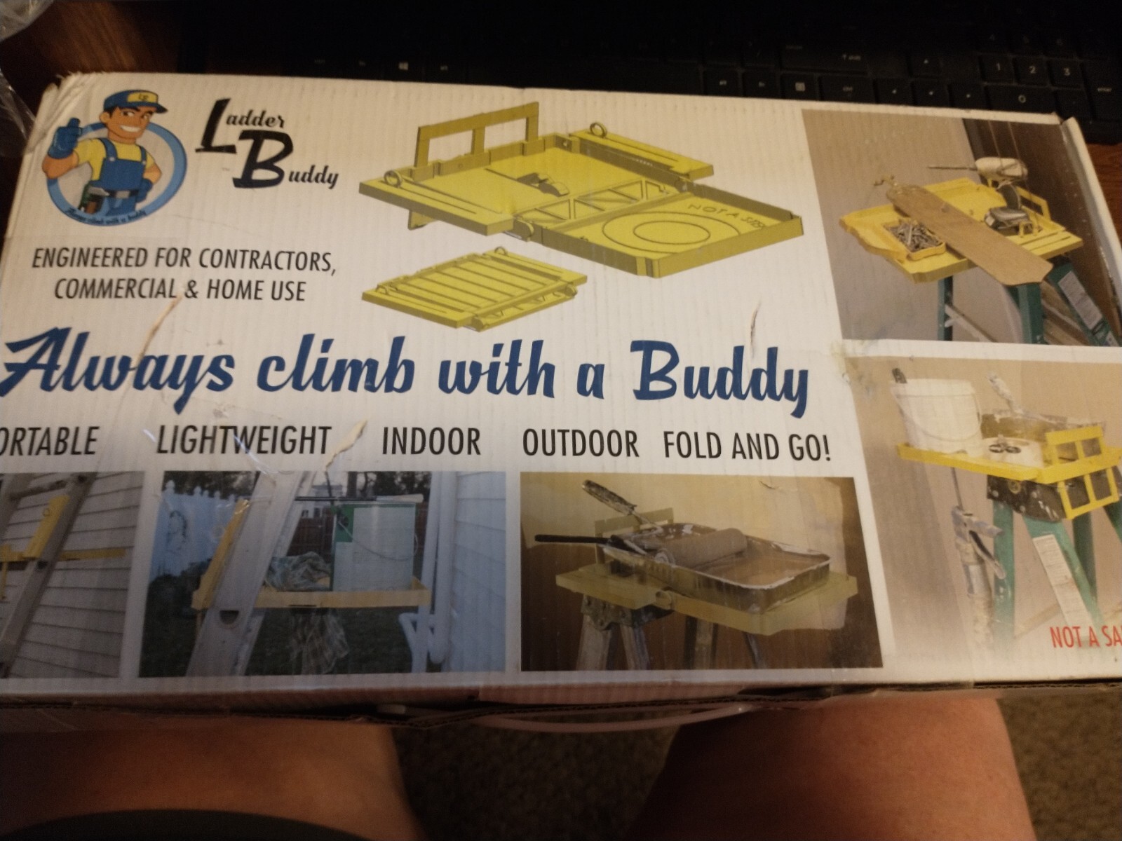 Ladder Buddy Portable Lightweight for Contractors Commercial and Home ...
