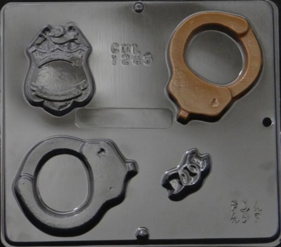 Police Assortment with Handcuffs Chocolate Candy Mold 1245 NEW | eBay