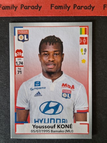 Youssouf Koné 166 OL Lyonnais Lyon Sticker Panini Foot France Ligue 1 ...