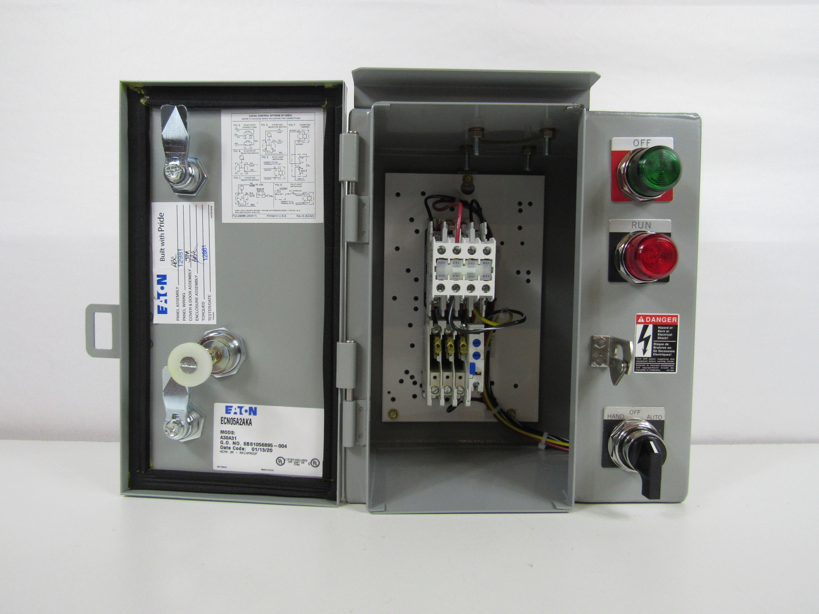 Eaton ECN05A2AKA Enclosed Motor Starters Non-Combination Non-Reversing ...