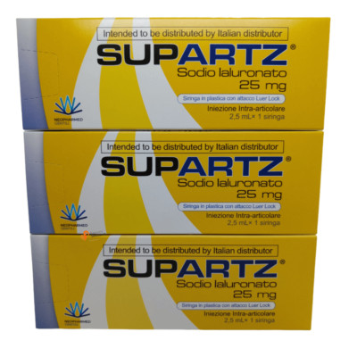 Supartz Siringa Intrarticolare Preriempita Ialurato di Sodio 2,5 ml 25 ...