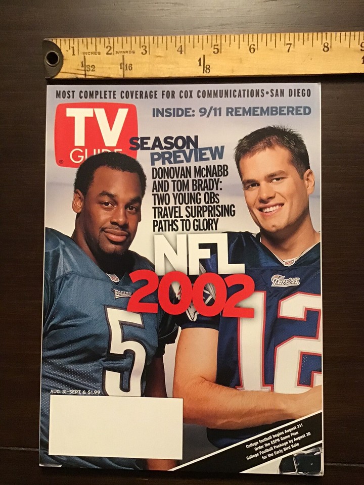 Rare Large Cable TV Guide - Aug. 31 - Sept. 6, 2002 Donovan McNabb ...