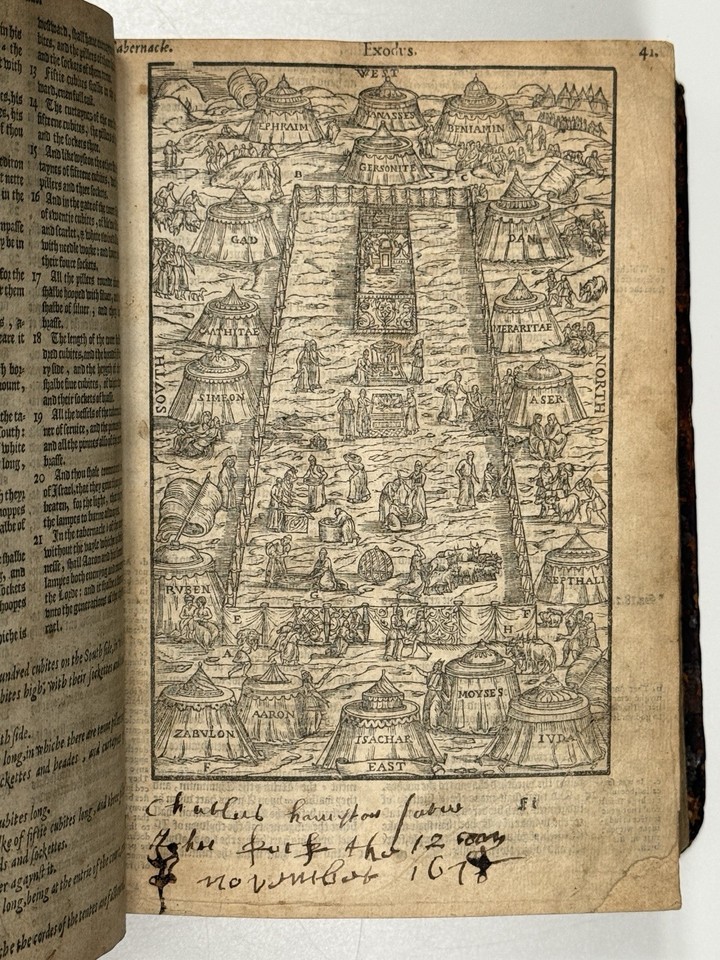 1577 Bishop's Bible; Quarto Edition Antique English Bible 1500s ...