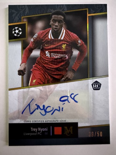 2024-25 Topps Museum UCC: Autograph von Trey Nyoni (Liverpool) Rookie ...