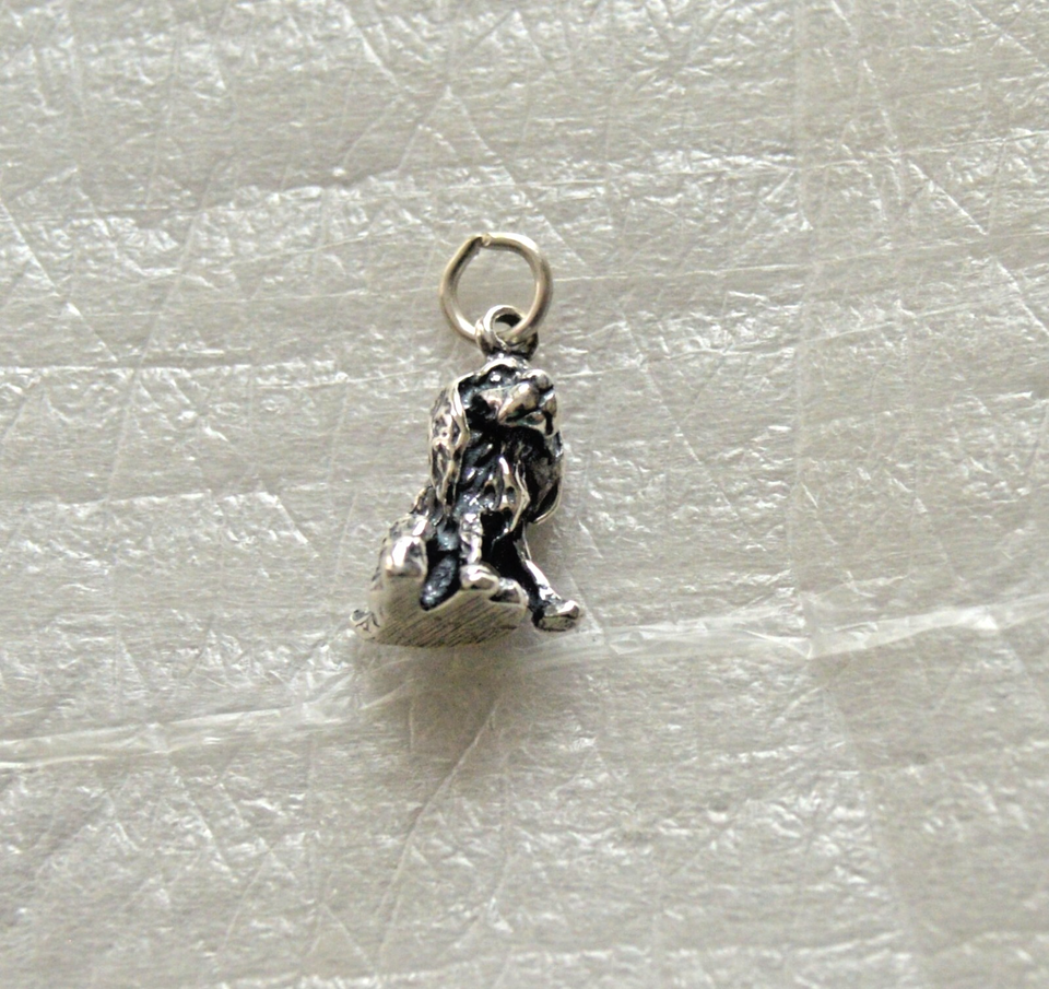 Silver 3D Cocker Spaniel Oxidized Charm Dog Collectibles | eBay