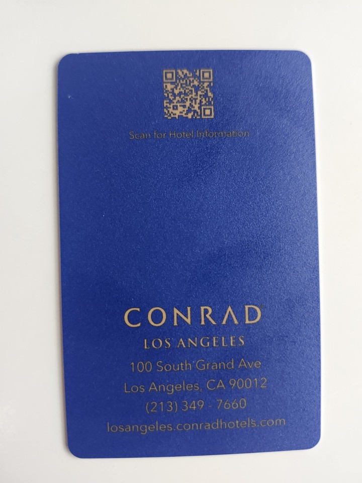 Conrad Los Angeles Hilton Hotel Key Card | eBay