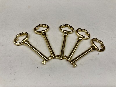 Grandfather clock Door Key set of 5 Brass Finish | eBay