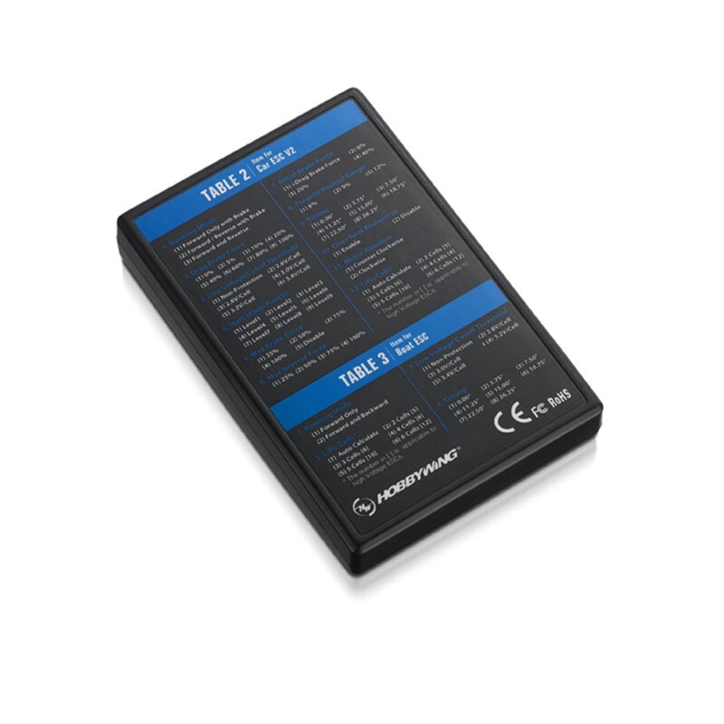 Hobbywing ESC Program Card Box for Hobbywing Brushless ESC Programming ...