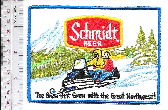 Snowmobile & Schmidt Beer 1970 Promo The Brew that Grew with the ...
