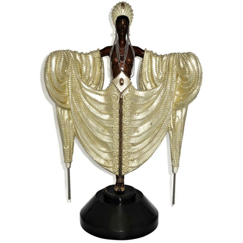 Erte RADIANCE, Romain de Tirtoff, Gold Flapper, LE 375 Bronze Statue ...