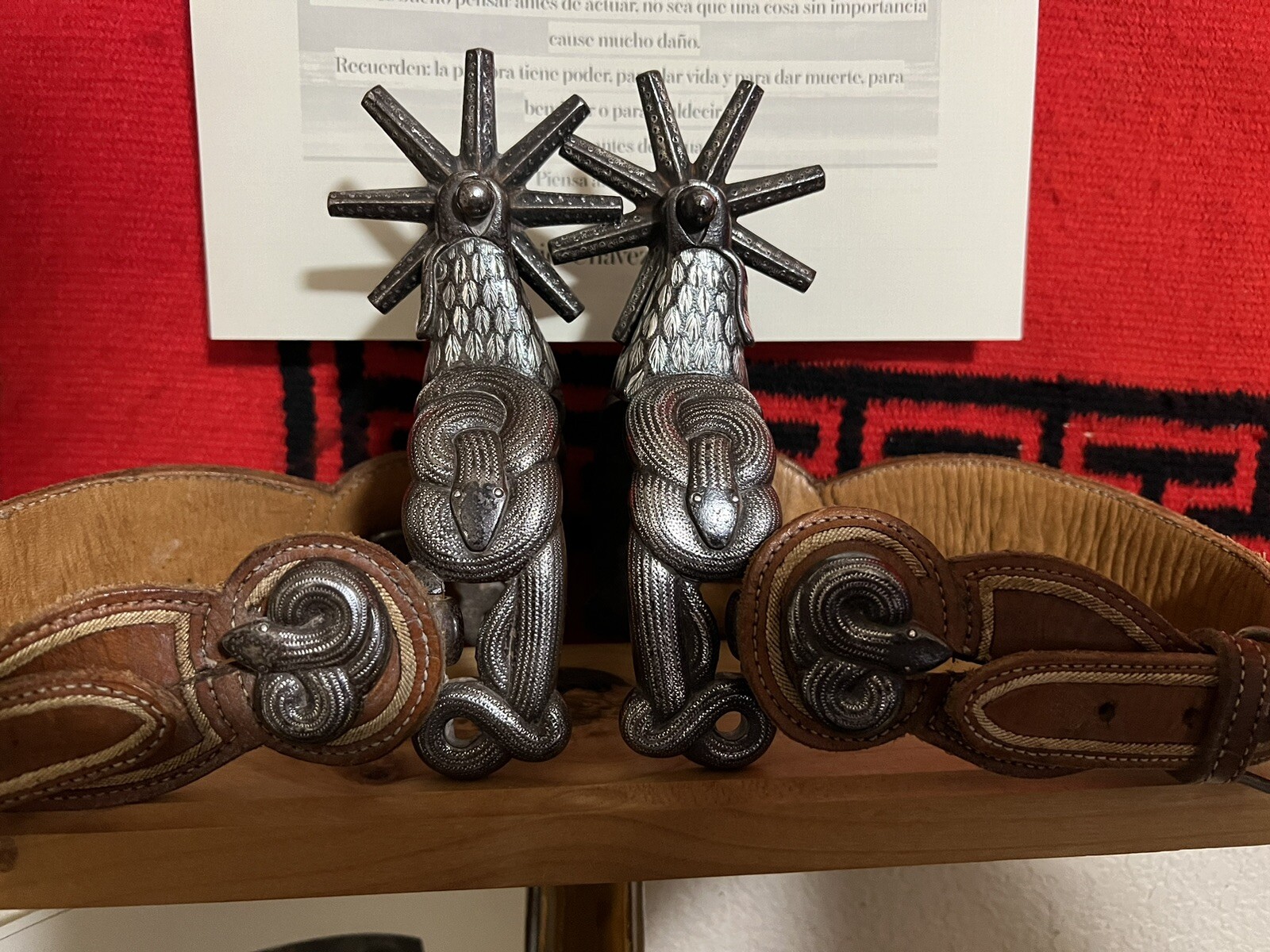Antique Mexican Snake Spurs | eBay