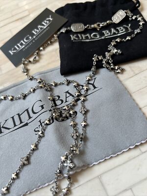 KING BABY STUDIO NECKLACE Mitchell Binder Cross | eBay