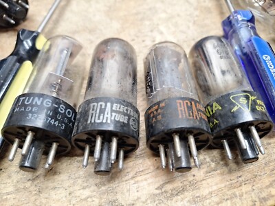 4 Used 6AX4 Tubes Tested Radio Tube Rectifier Mixed Brands | eBay