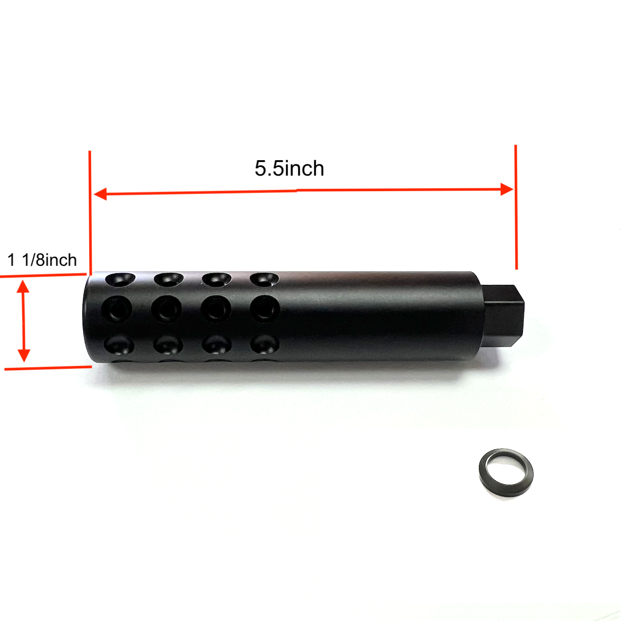 6.5 Creedmoor Compensator 5.5" Extra Long Low Concussion 5/8x24 TPI ...