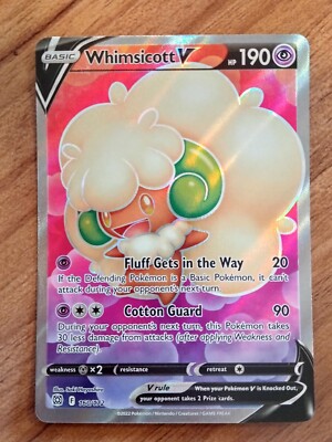 Pokemon Card TCG - Whimsicott V - 150/172 - Full Art - Brilliant Stars ...