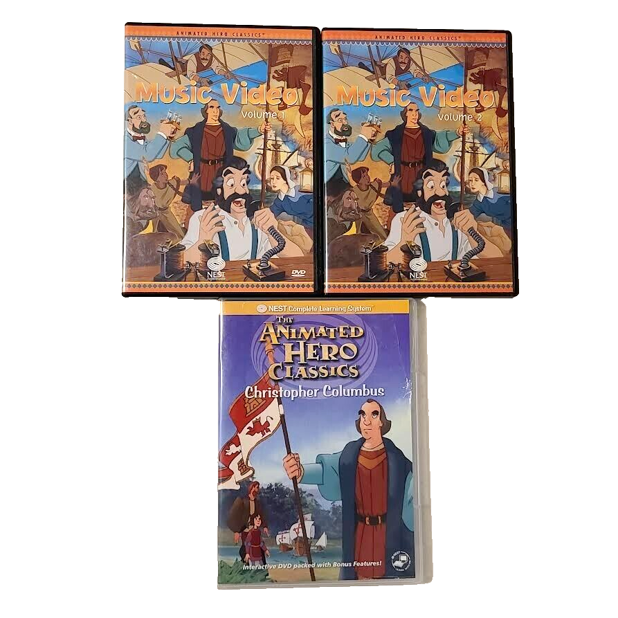 NEST Animated Hero Classics Christopher Columbus DVD + Music Videos Vol ...