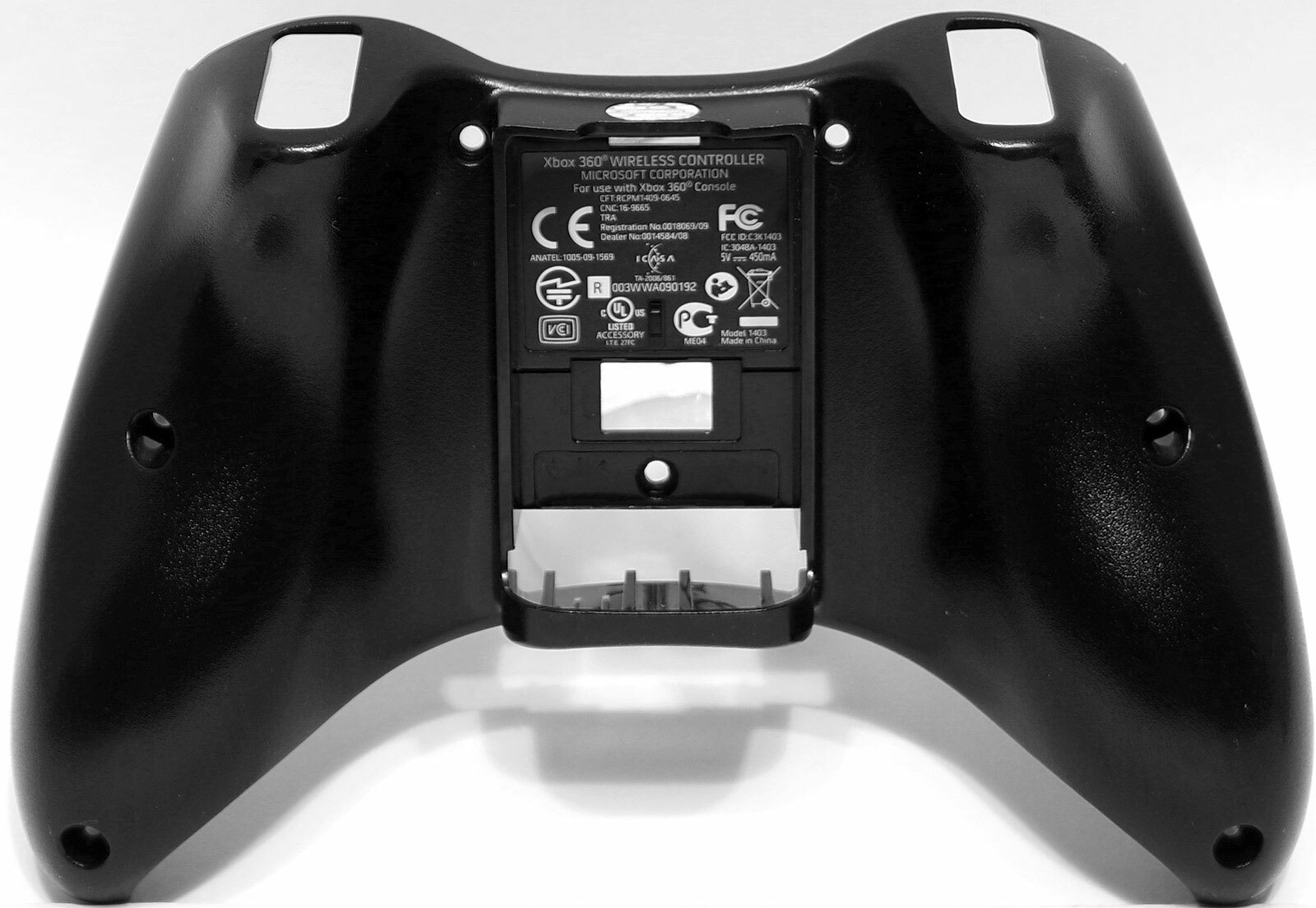 Genuine Microsoft OEM XBOX360 Black Wireless Controller Housing Shell ...