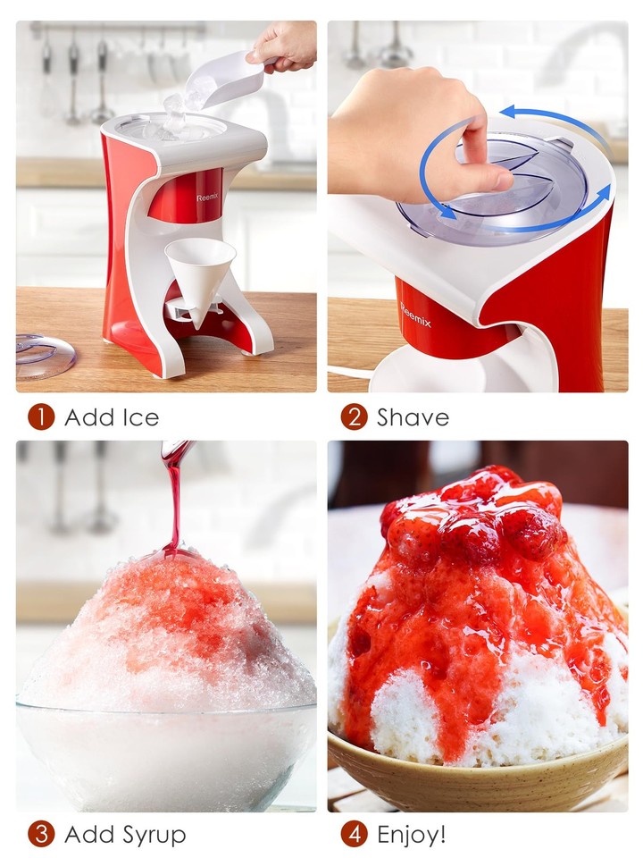 Shaved Ice Machine Snow Cone Machine, Slushie Machine for Snow Cone ...