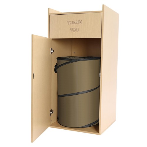 Commercial Trash Can, Trash Can Cabinet, Garbage Collection Container ...