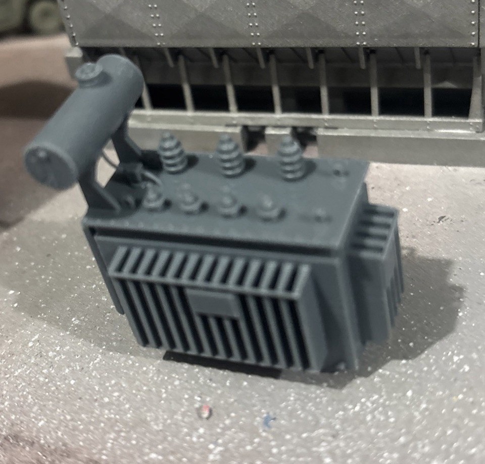 HO scale Medium Transformer W/Oil Tank By Focus Creative Studio | eBay