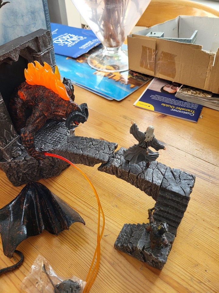 Balrog The Lord Of The Rings Battle Scene Bridge at Khazad-dum 2003 ...