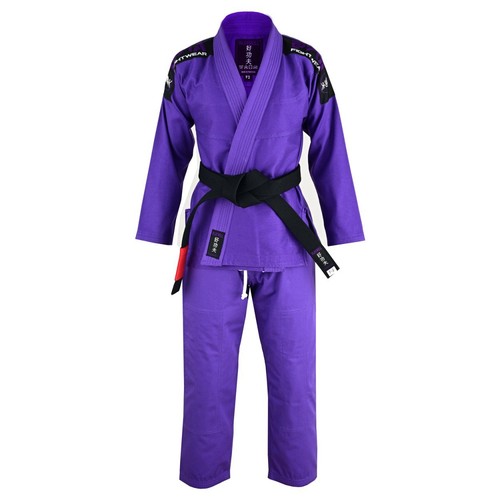 PMA Ladies Pearl Weave BJJ Gi Purple Uniform Martial Arts Jiu Jitsu ...