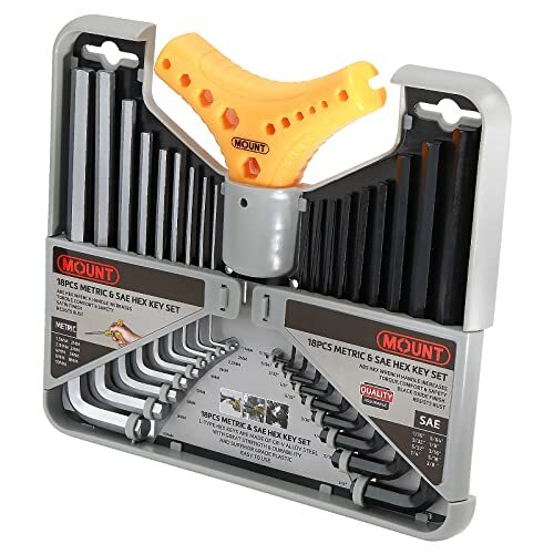 18pcs Long Arm Hex Key Set Professional Allen Wrenches With Ergonomic ...