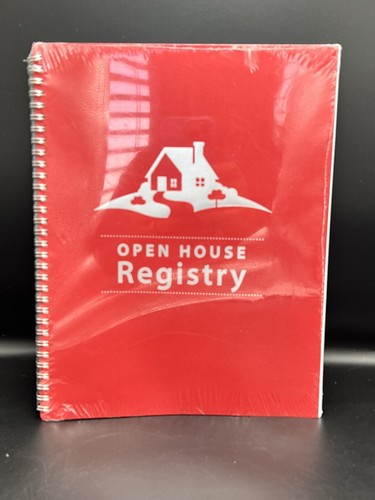 Open House Registry Spiral Red Real Estate Book | eBay