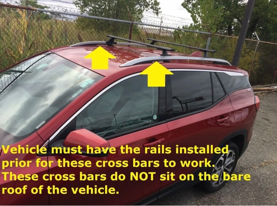 GM Roof Rack Cross Rail Package 84202844 2018-2023 Chevy Equinox GMC ...