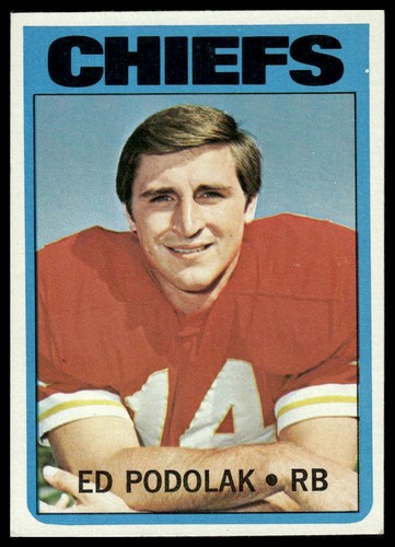 1972 Topps #82 Ed Podolak Kansas City Chiefs Rookie | eBay
