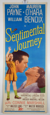 SENTIMENTAL JOURNEY - 1946 INSERT MOVIE POSTER JOHN PAYNE - MAUREEN O ...