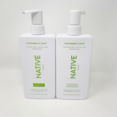 Native Volumizing Shampoo & Conditioner - Cucumber & Mint 16.5 oz NEW ...