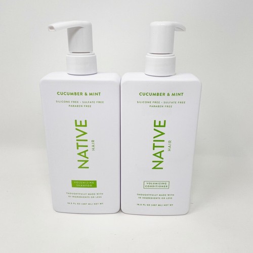 Native Volumizing Shampoo & Conditioner - Cucumber & Mint 16.5 oz NEW ...