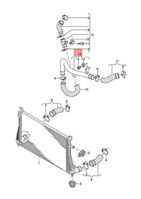 Genuine VW Diesel-Industrie-Motore 028 069 2X0 Pressure Pipe 2X0145673A ...