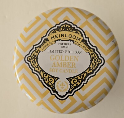 Heirloom Candle Company Golden Amber Soy Candle Unlit Limited Edition ...